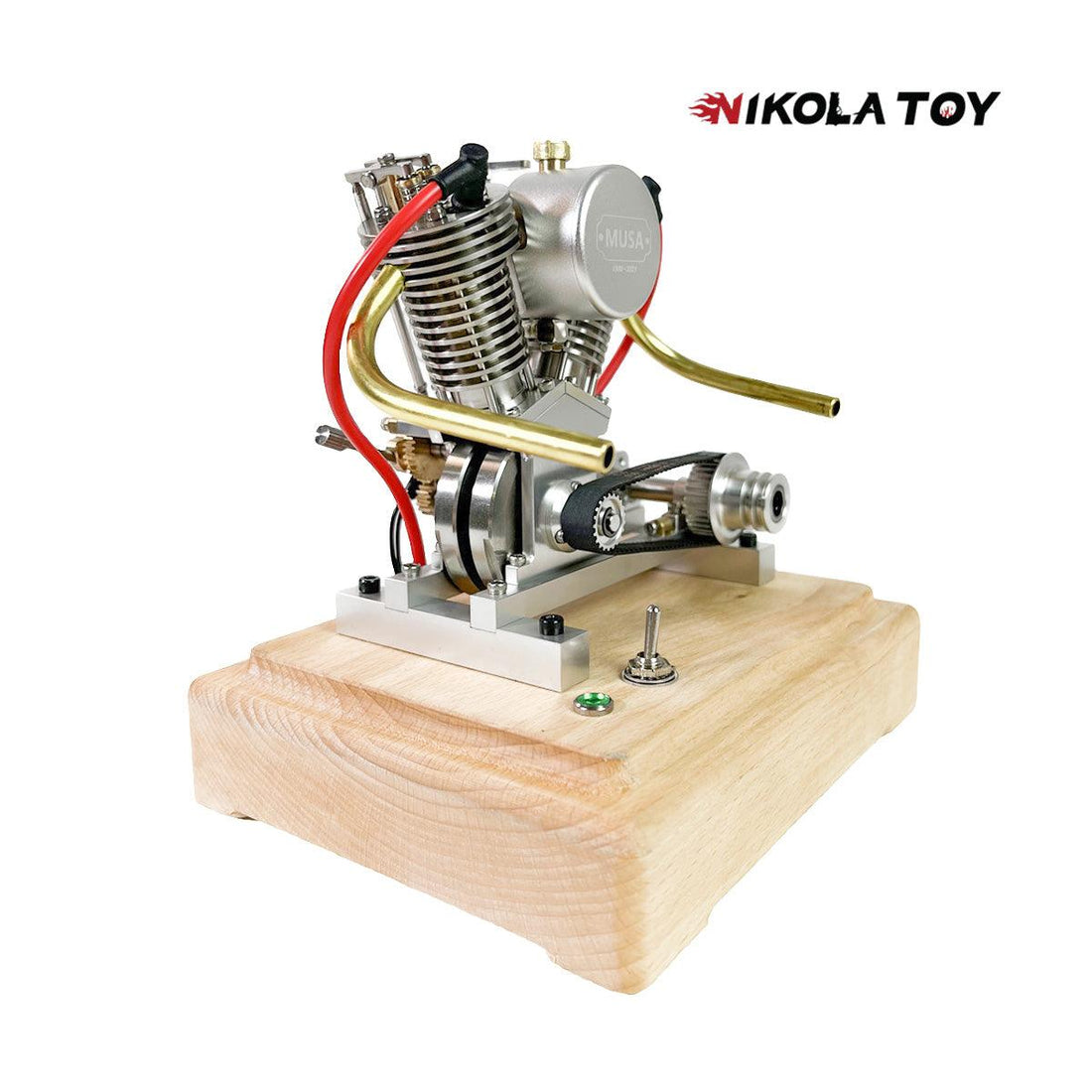 Miniature Harley Davidson V2 Real Engine Model – Nikola Toy