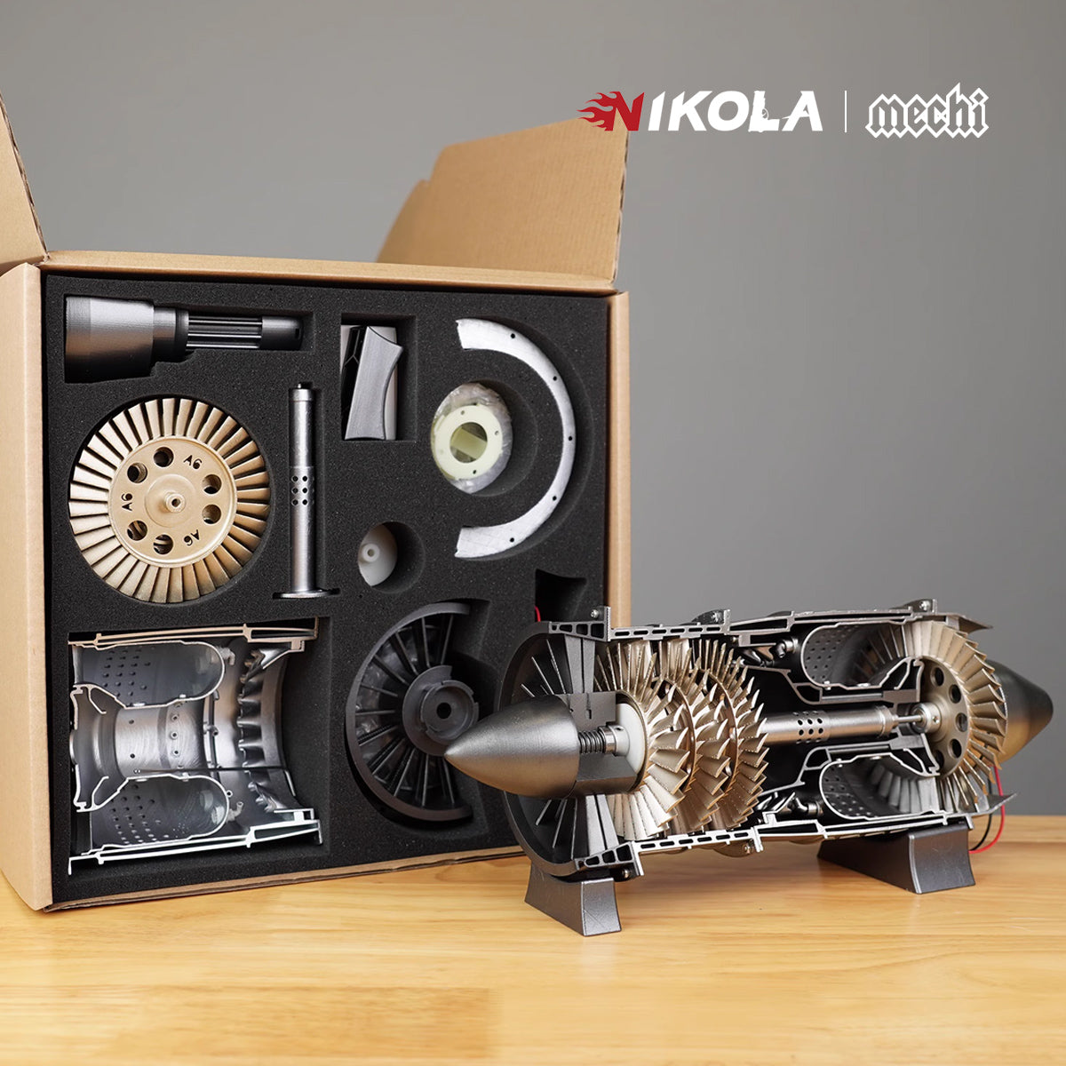 NikolaToy™ Fighter jet turbojet engine - DIY KIT – Nikola Toy